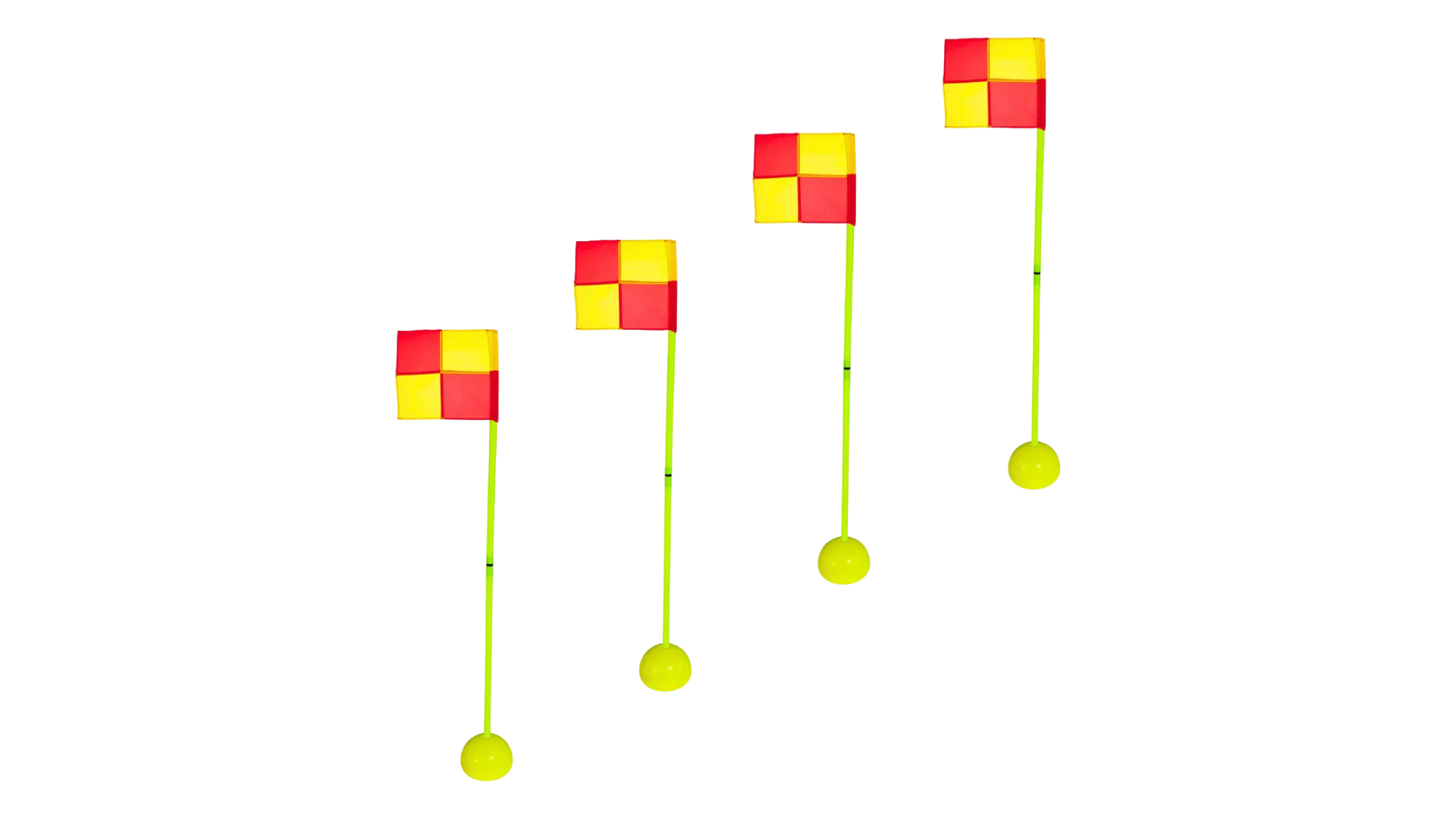 Set 4 Banderines Corner con base Fútbol – EL RAYO LANCO