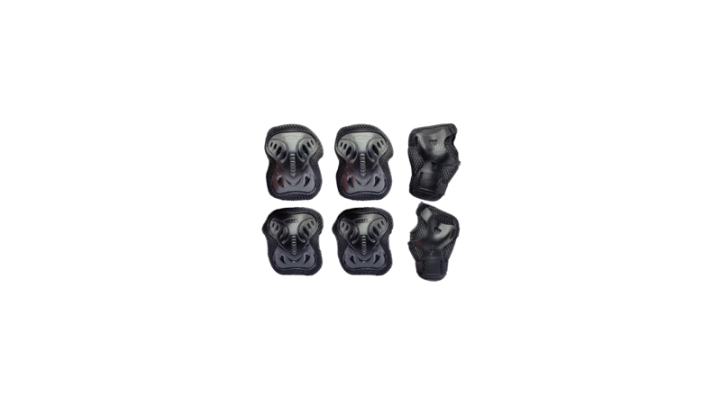PACK RODILLERAS NEGRA – EL RAYO LANCO